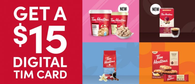 Tims at Home Canada: Get a $15 Digital Tim Card When You Spend $40 on ...