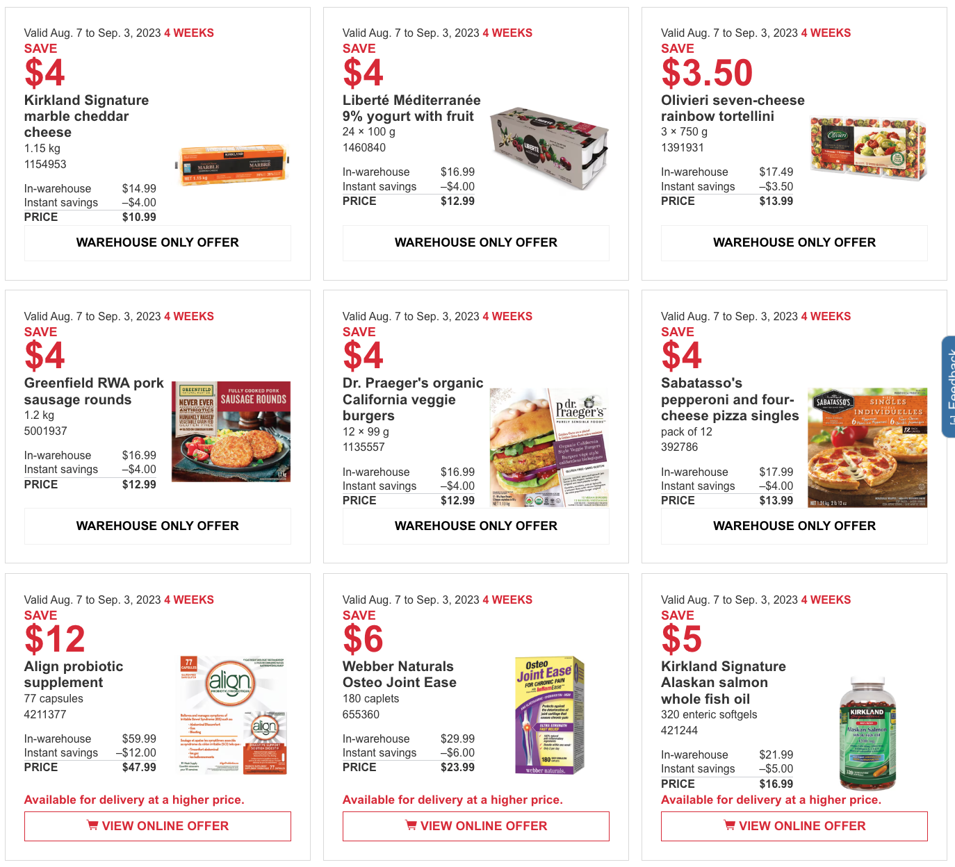 Costco Canada Coupons/Flyers Deals at All Costco Wholesale Warehouses ...