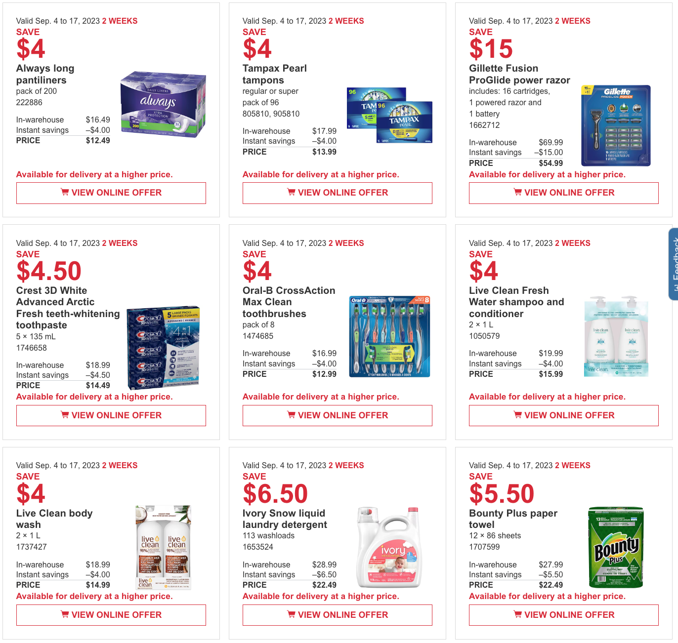 Costco Canada Coupons/Flyers Deals at All Costco Wholesale Warehouses ...