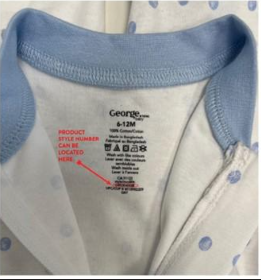 Consumer Canada Product Recall: George Brand Sleepers at Walmart are ...