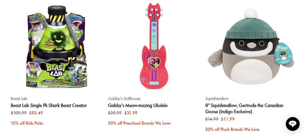 Indigo Chapters Canada Greatest Toy Sale Ever: Save up to 20% Off LEGO ...