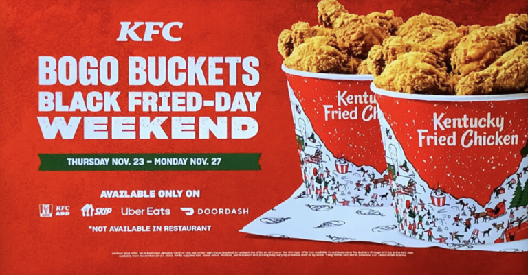 KFC Canada Black Friday Promotion: BOGO Buckets. November 23 to 27 ...