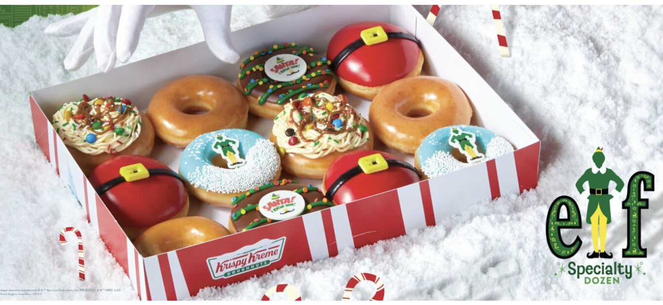 Krispy Kreme Doughnuts Canada Celebrating Christmas and Elf’s 20th ...