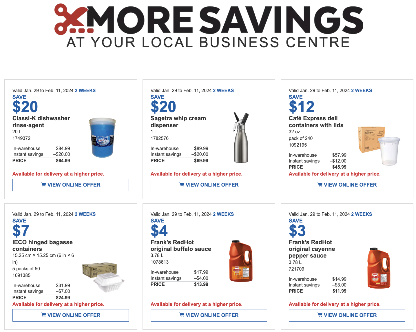 Costco Canada Business Centre Instant Savings Coupons / Flyer, until ...