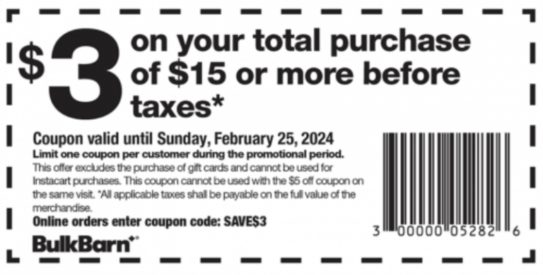 Bulk Barn Canada Coupons: Save $3 of $15 - Canadian Freebies, Coupons ...