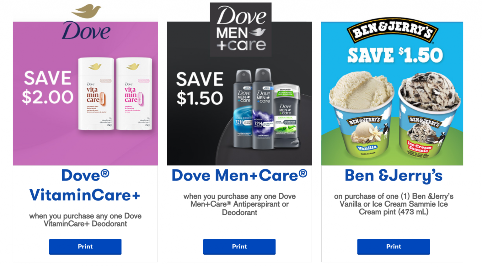 Unilever Canada Coupons: Save $1.50 on Ben & Jerry's Ice Cream ...