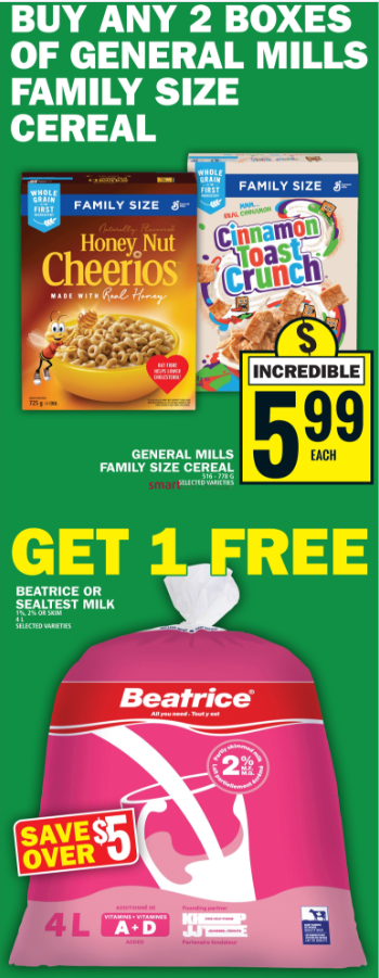 Food Basics Ontario: Free 4L Beatrice or Sealtest Milk When You Buy 2 ...