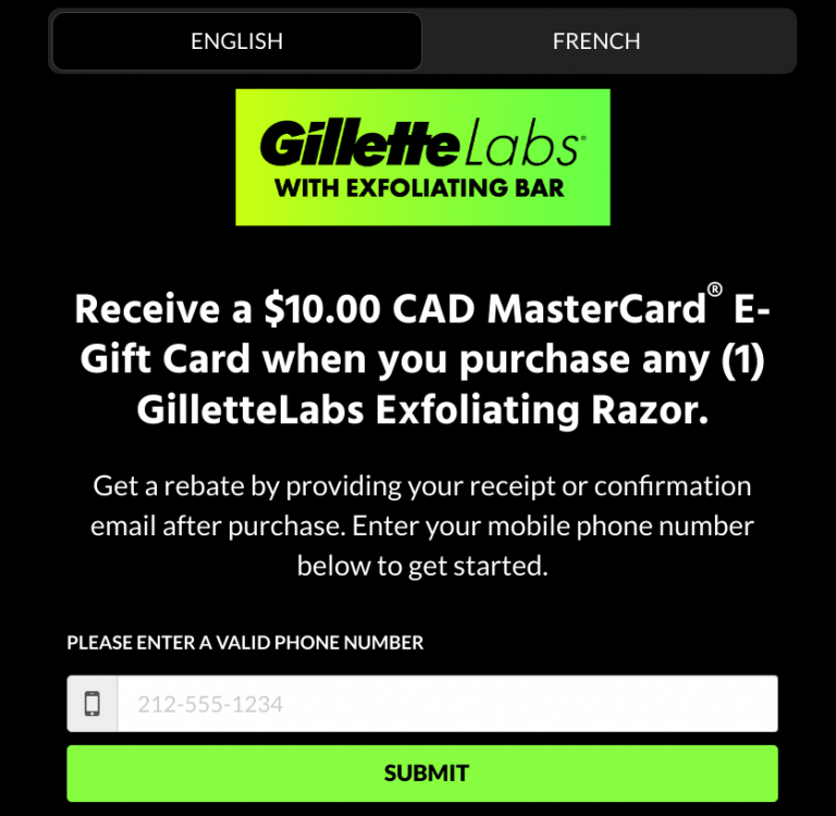 Gillette Canada: Get a $10 Mastercard E-Gift Card When You Purchase Any ...