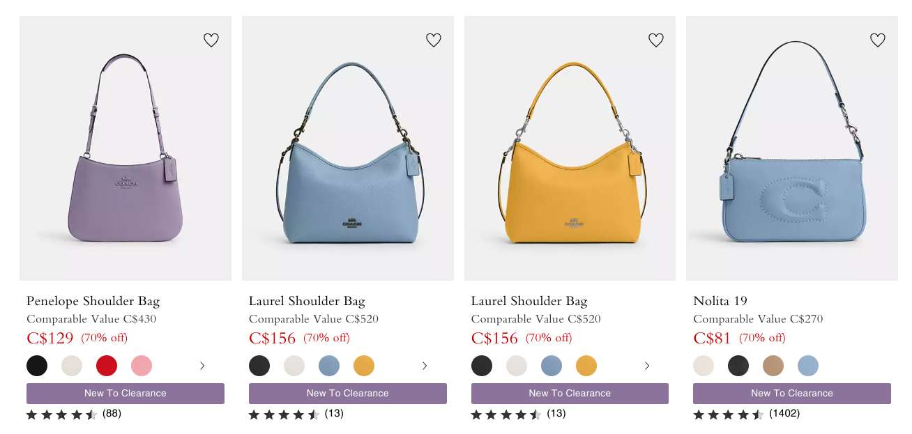 Coach Outlet + Coach Canada: Extra 20% off Sale + Clearance - Canadian ...