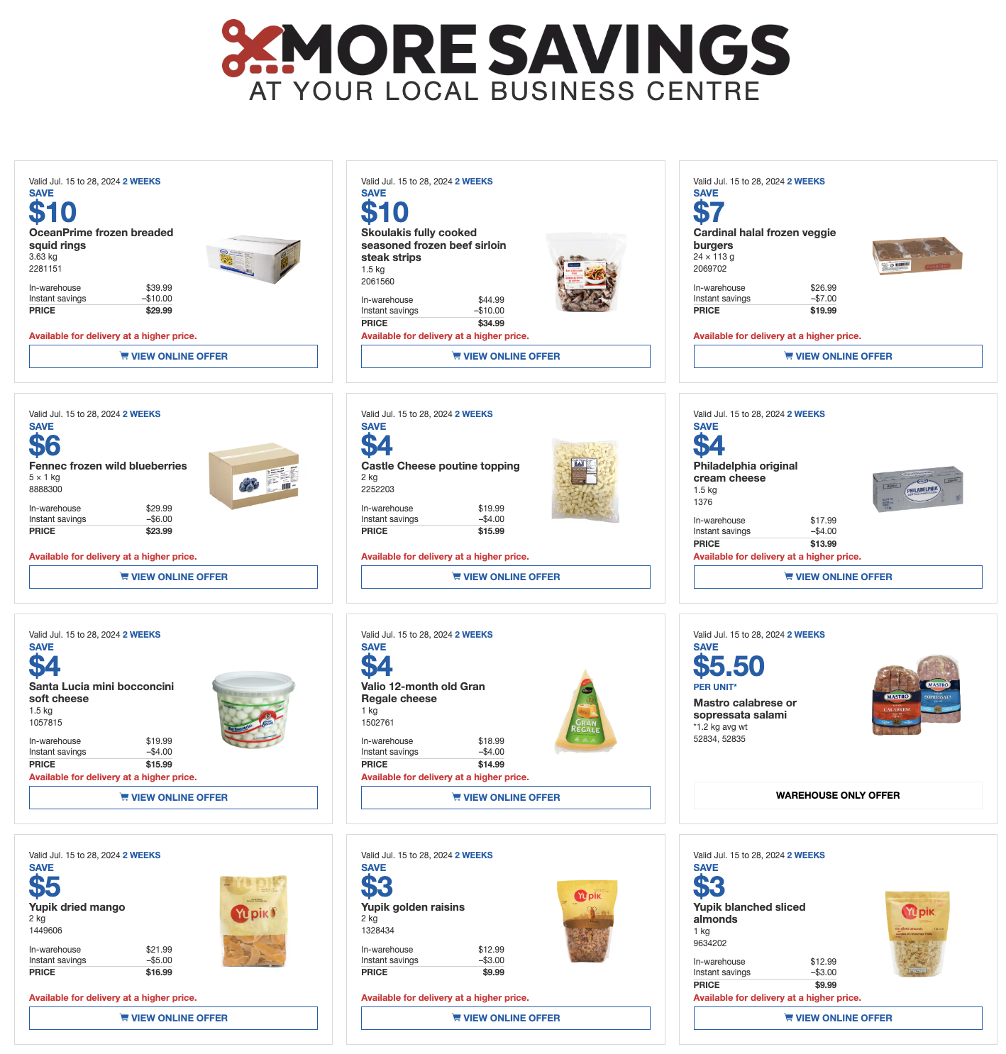 Costco Canada Business Centre Instant Savings Coupons / Flyer, until ...