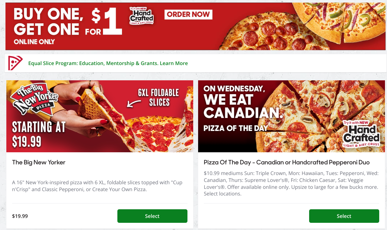 Pizza Hut Canada Deals: Buy One Get One for $1 + More - Canadian ...