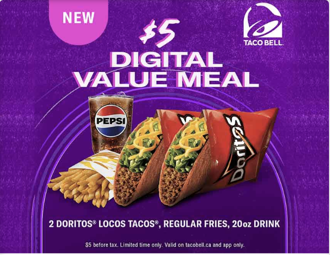 Taco Bell Canada Deals & Offers: Enjoy $5 Digital Value Meal + More ...