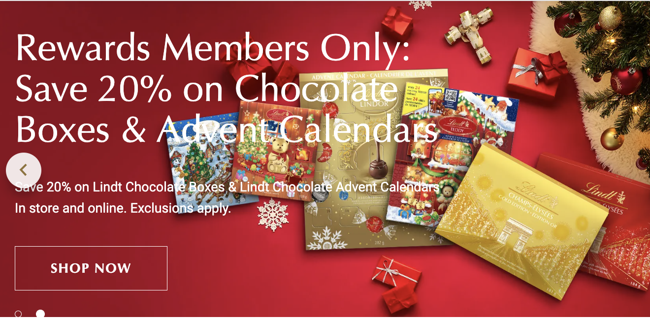 Lindt Chocolates Canada Rewards Member Sale: Save 20% Off Chocolate ...