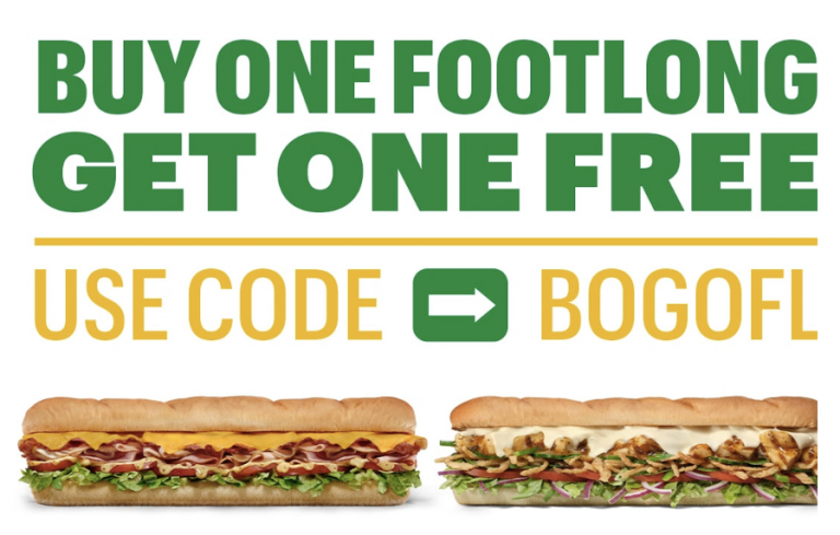 Subway Canada Offers: Buy One Footlong, Get One FREE Using Promo Code ...