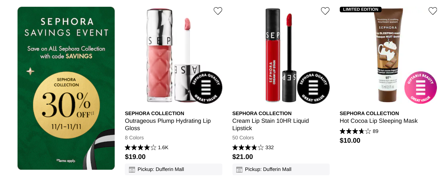 Sephora Canada Sale Event: Save 30% off All Sephora Collection ...