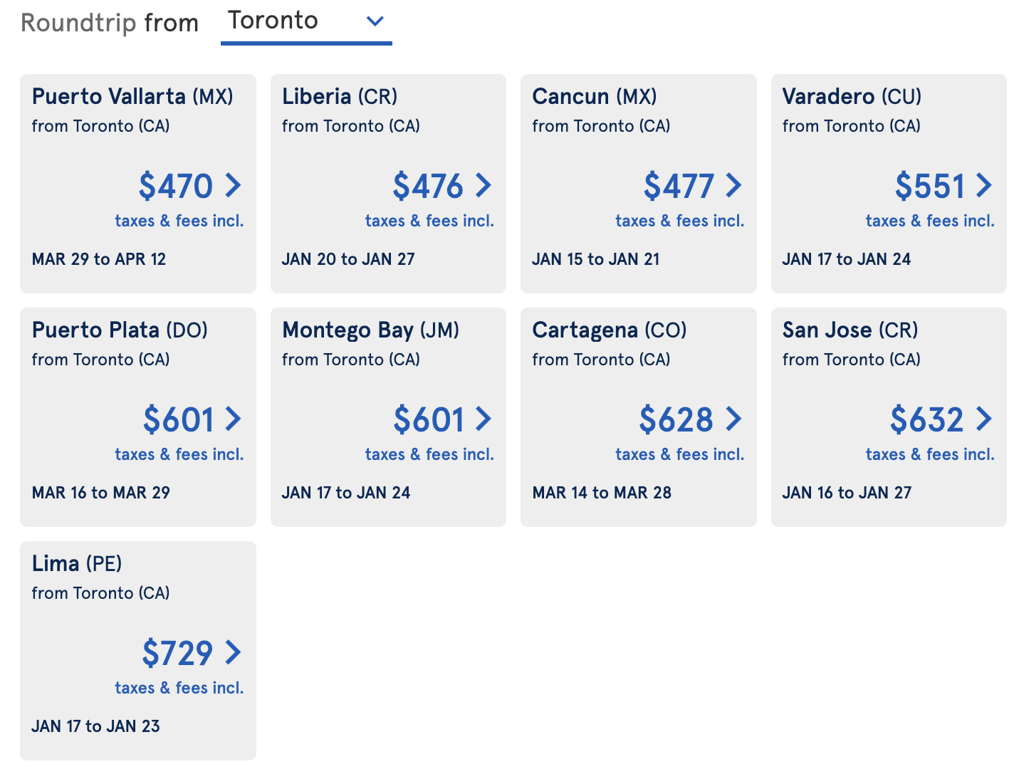 Air Transat Canada Black Friday Sale: Toronto - Lima, Round Flight for ...