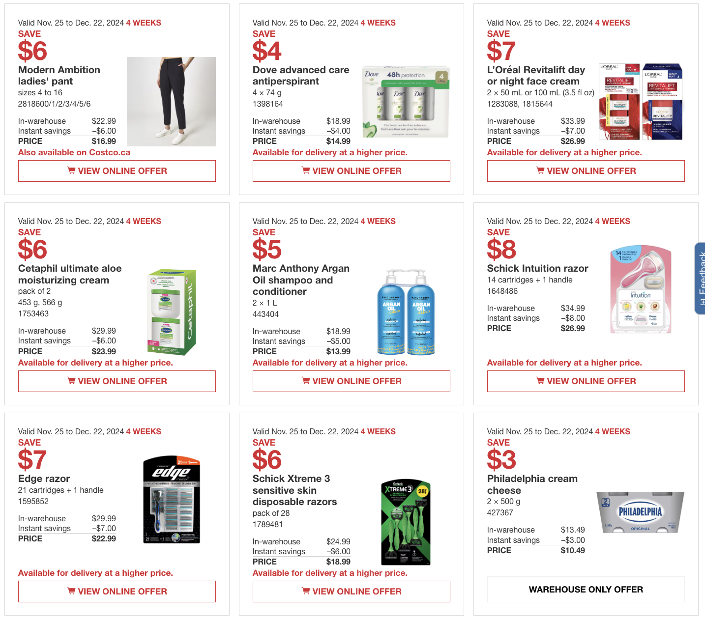 Costco Canada Coupons/Flyers Deals at All Costco Wholesale Warehouses ...