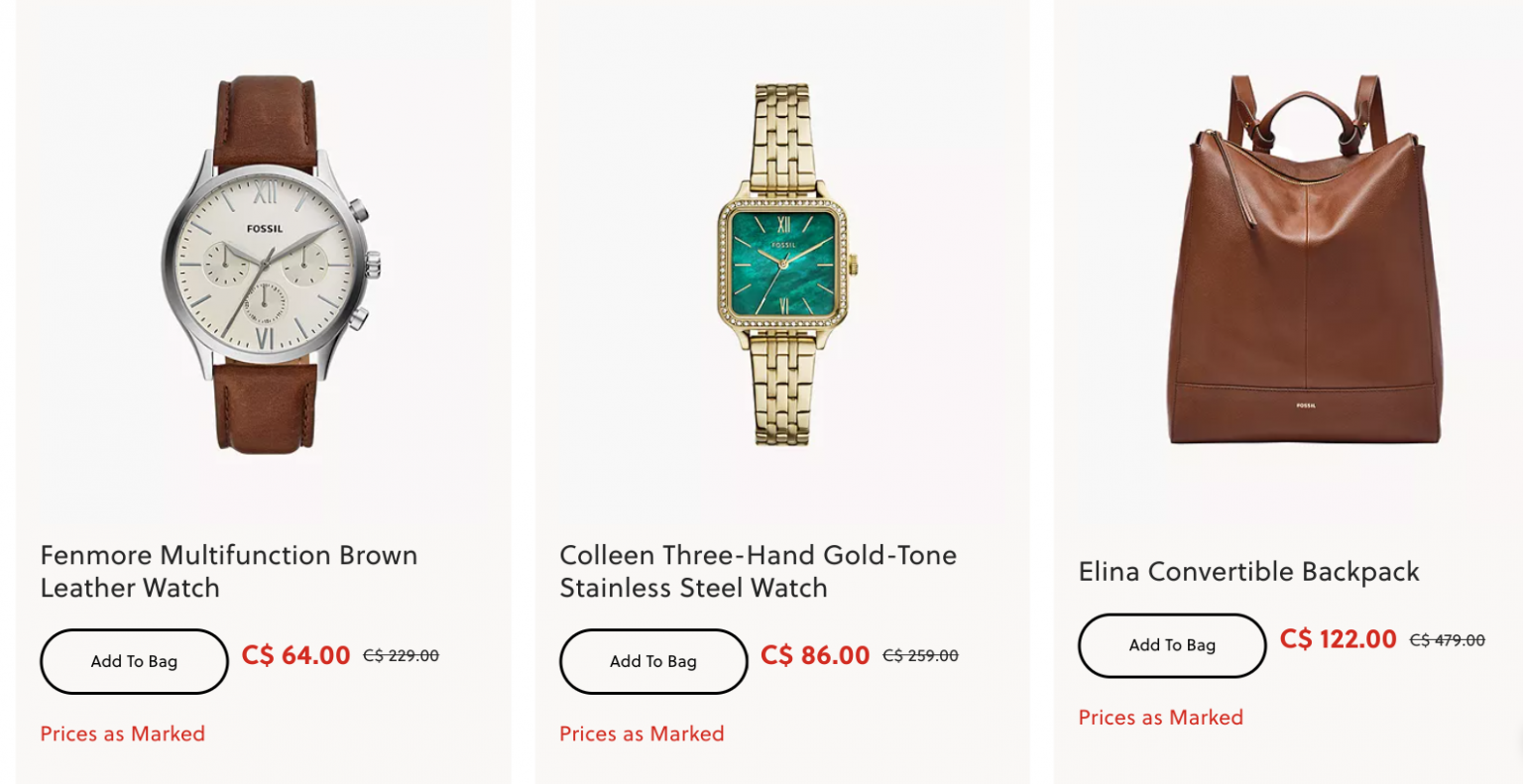 Fossil + Outlet Canada Boxing Day Sale 2024 *LIVE*: Save 30% Off ...