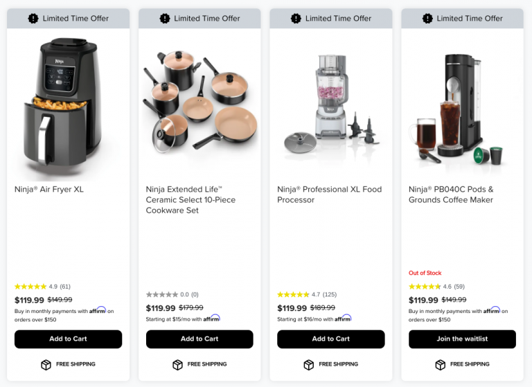 Ninja Canada Boxing Week Sales & Offers 2024: up to 25% off Select ...