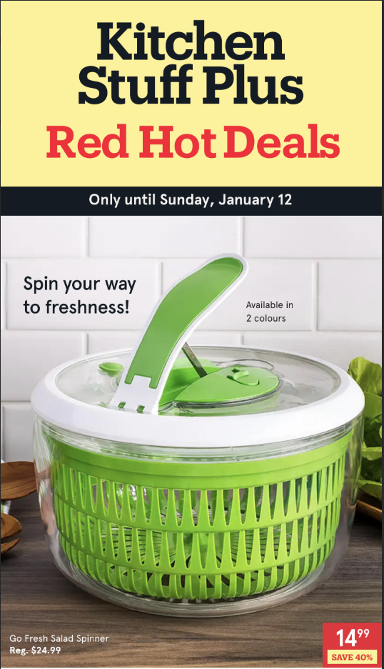 Kitchen Stuff Plus Canada Red Hot Deals: Save 50% on Easy Chop Rotating ...