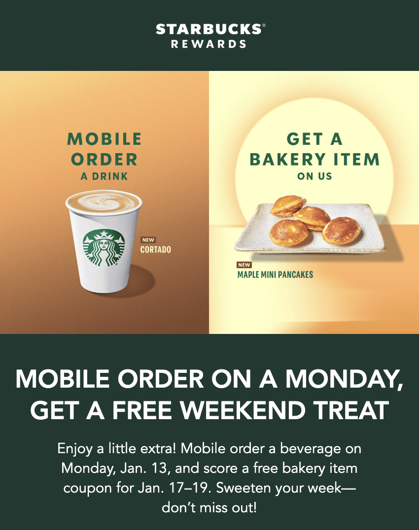 Starbucks Rewards Canada FREE Weekend Treats: Today, FREE Bakery Item ...