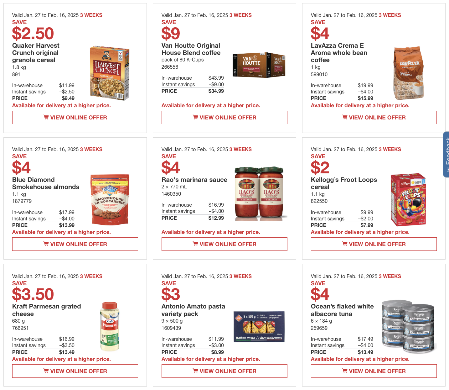 Costco Canada Coupons/Flyers Deals at All Costco Wholesale Warehouses ...