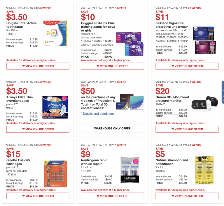 Costco Canada Coupons/Flyers Deals at All Costco Wholesale Warehouses ...