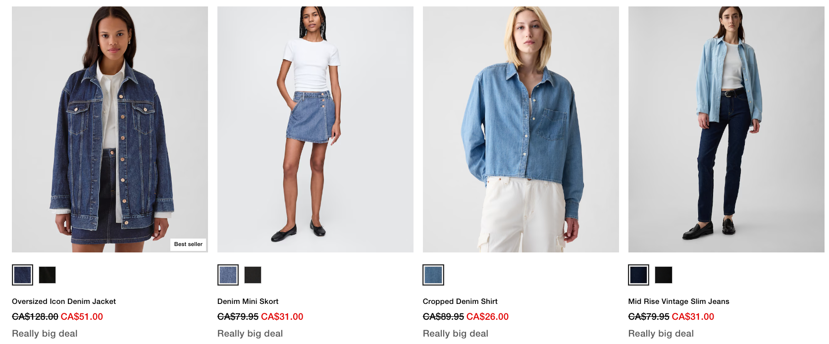 Gap Canada Midseason Event Sale: Save Extra 50% Off Your Purchase ...