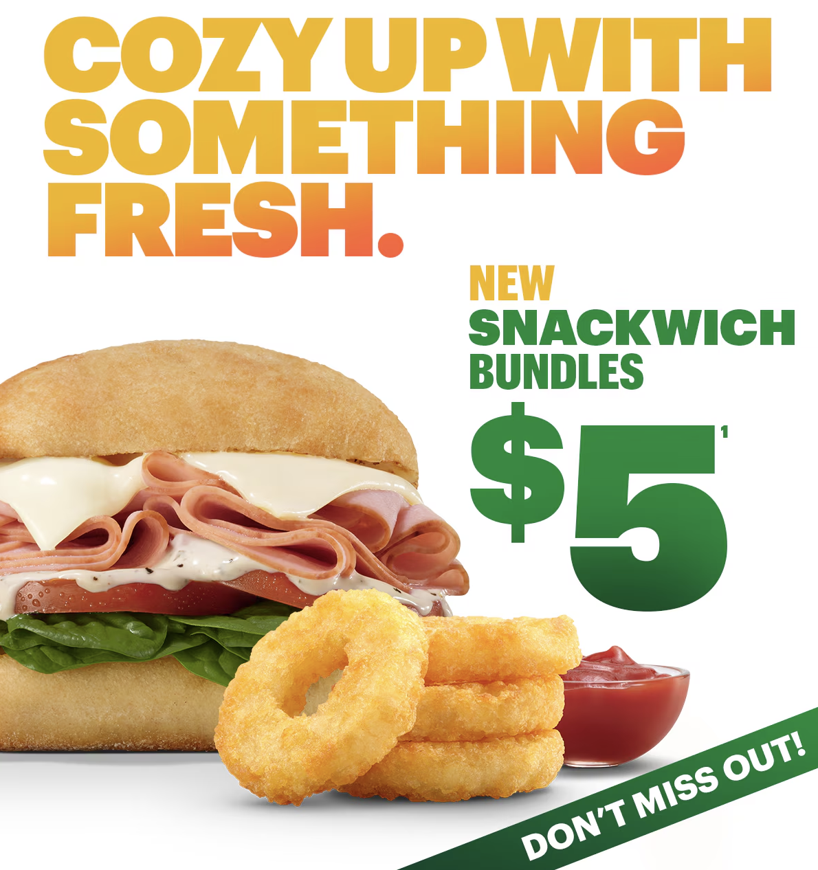 SUBWAY Restaurants Canada Promotions: Enjoy $5 Snackwich Bundle ...