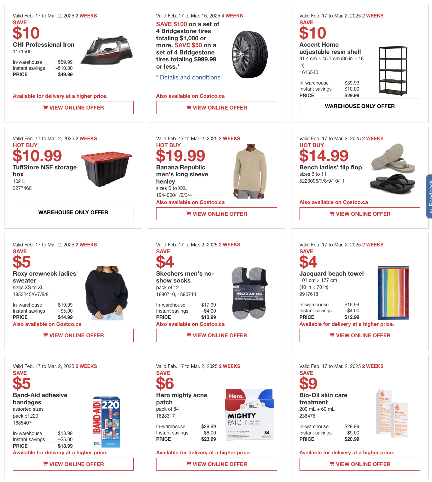 Costco Canada Coupons/Flyers Deals at All Costco Wholesale Warehouses ...