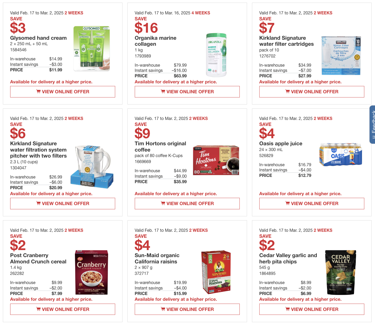 Costco Canada Coupons/Flyers Deals at All Costco Wholesale Warehouses ...