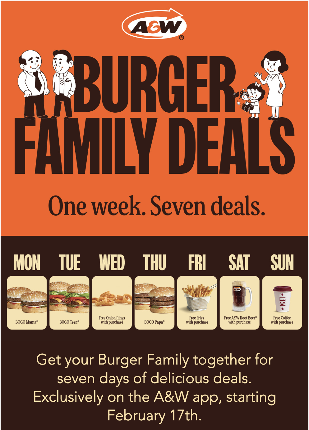 A&W Canada A Whole Week of Can’t-Miss Offers: One Week, Seven Deals ...