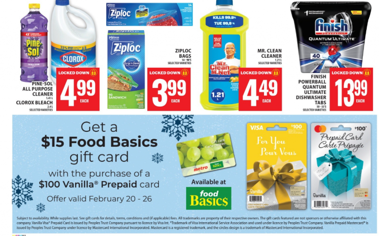 Food Basics Ontario: Get A $15 Gift Card With the Purchase of a $100 ...