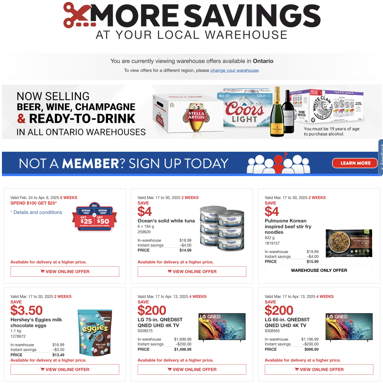 Costco Canada Coupons/Flyers Deals at All Costco Wholesale Warehouses ...