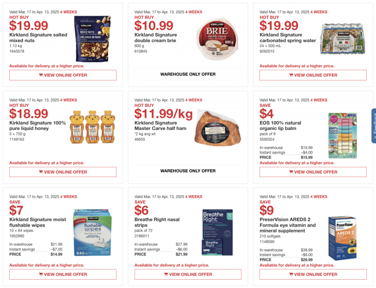 Costco Canada Coupons/Flyers Deals at All Costco Wholesale Warehouses ...