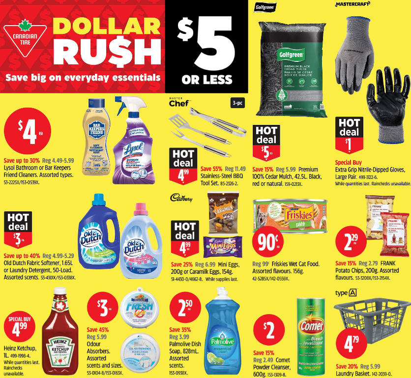 Canadian Tire Dollar Rush Event Flyer + Weekly Deals - Canadian ...