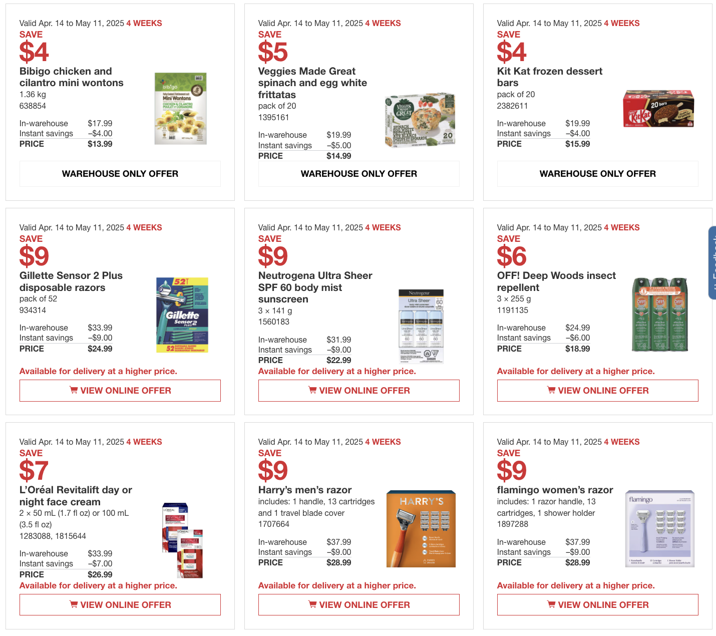 Costco Canada Coupons/Flyers Deals at All Costco Wholesale Warehouses ...