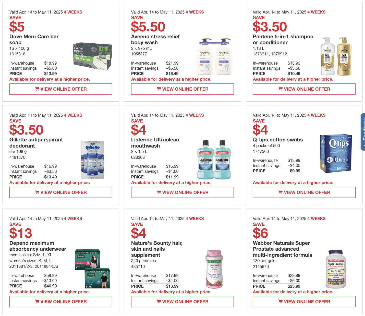 Costco Canada Coupons/Flyers Deals at All Costco Wholesale Warehouses ...