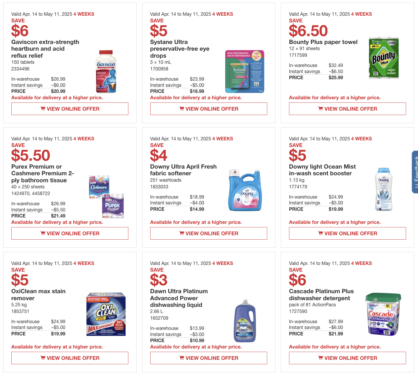 Costco Canada Coupons/Flyers Deals at All Costco Wholesale Warehouses ...