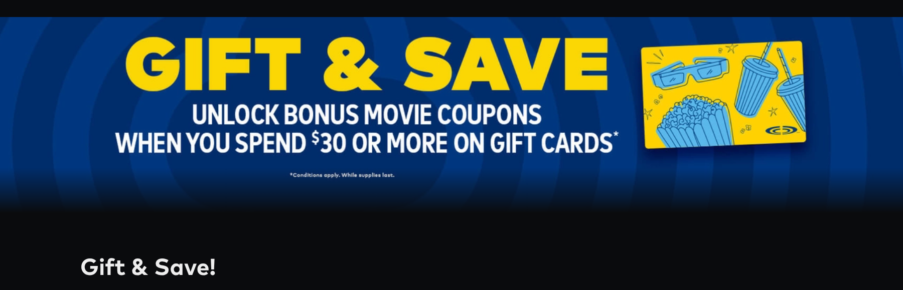 Cineplex Canada: Get Bonus Movie Coupons When You Spend $30 or More on ...