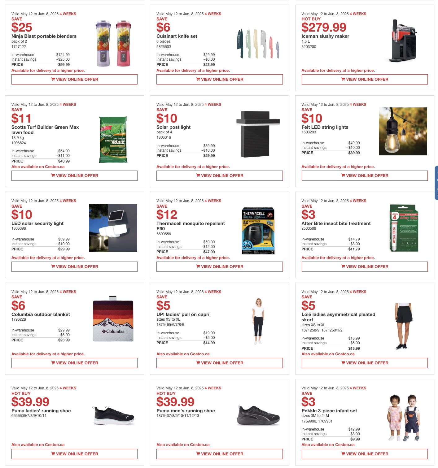 Costco Canada Coupons/Flyers Deals at All Costco Wholesale Warehouses ...