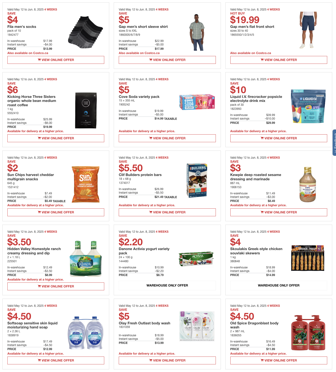 Costco Canada Coupons/Flyers Deals at All Costco Wholesale Warehouses ...