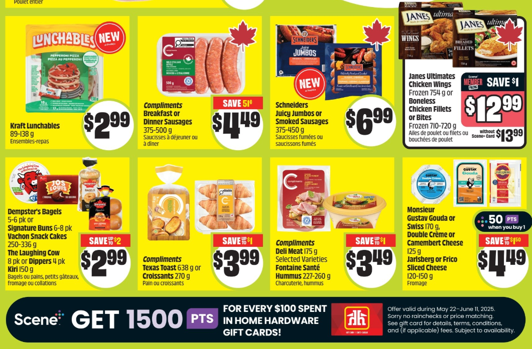 Freshco Ontario: 1,500 Scene+ Points for Every $100 Spent on Home ...