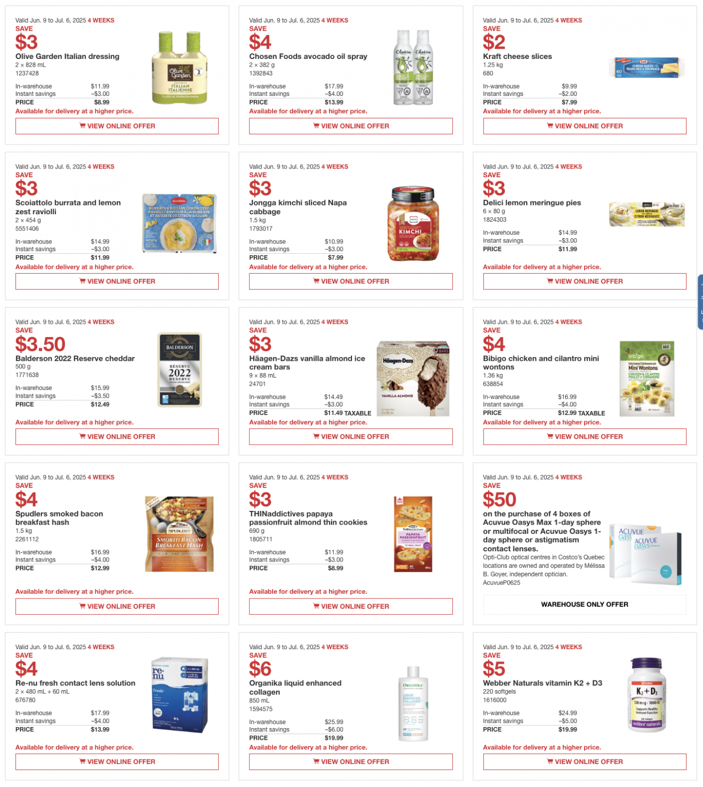 Costco Canada Coupons/Flyers Deals at All Costco Wholesale Warehouses ...
