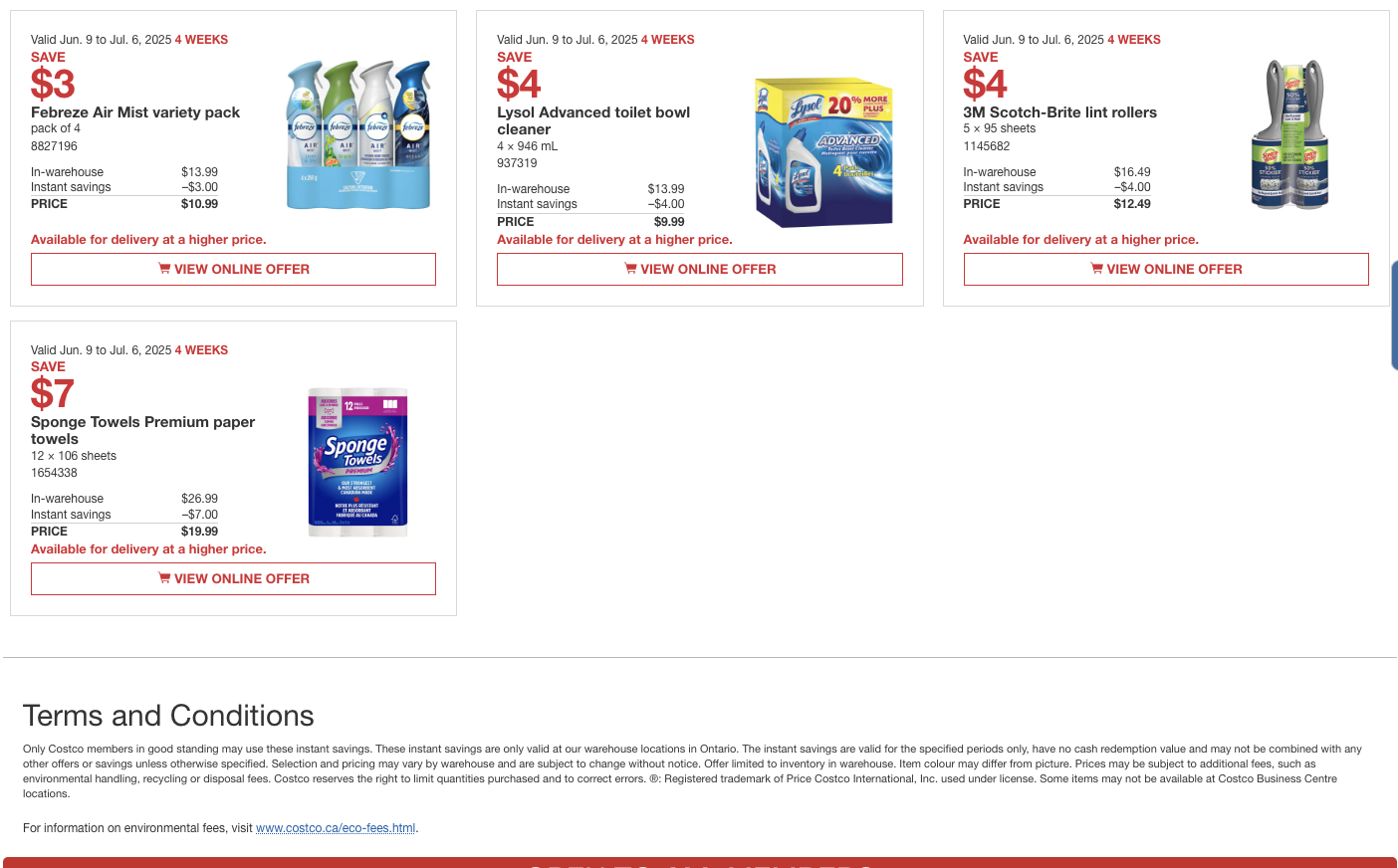 Costco Canada Coupons/Flyers Deals at All Costco Wholesale Warehouses ...