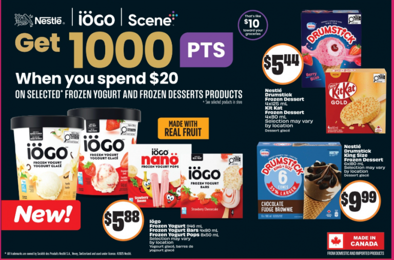 Freshco Ontario: Get 1,000 Scene+ Points When You Spend $20 on Select ...