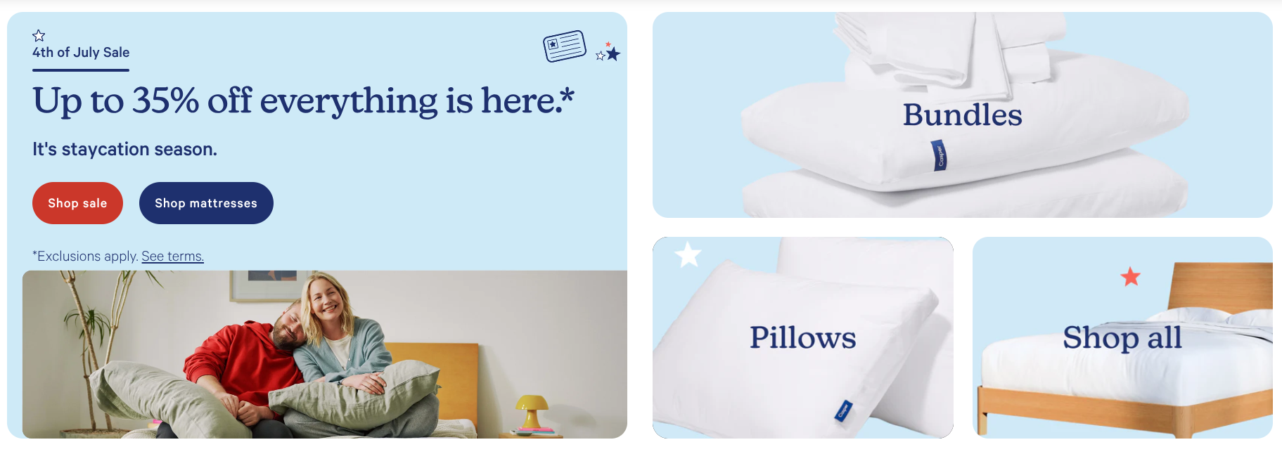 Casper Canada Fourth Of July Sale: up to 35% off Everything + More ...