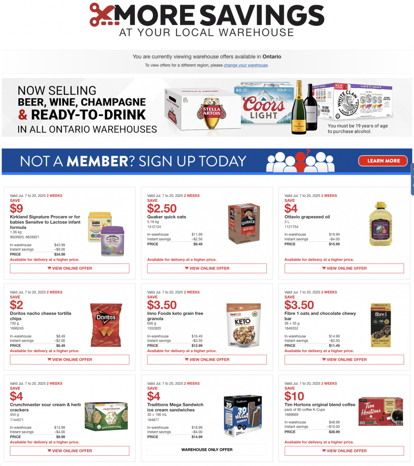Costco Canada Coupons/Flyers Deals at All Costco Wholesale Warehouses ...