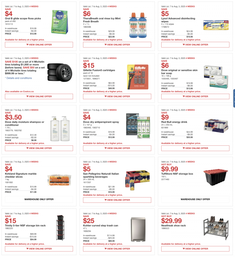 Costco Canada Coupons/Flyers Deals at All Costco Wholesale Warehouses ...