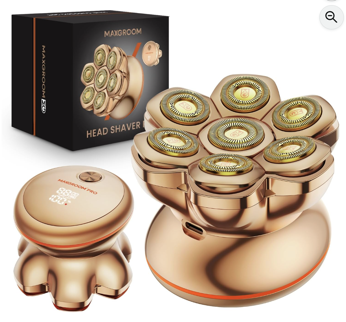 Amazon Canada Deals: Save 60% on MAXGROOM PRO 7D Electric Head Shaver ...